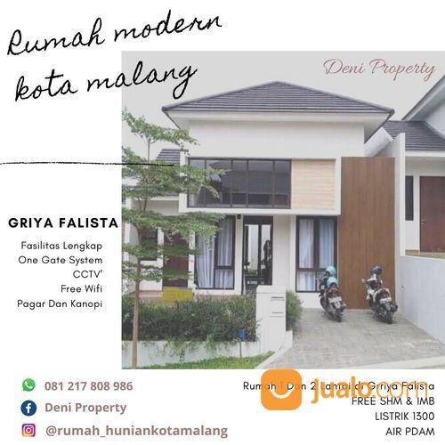 Rumah Dengan Suasana Asri Dan Sejuk Griya Falista Kota Malang di Kota Malang, Jawa Timur | Jualo.com