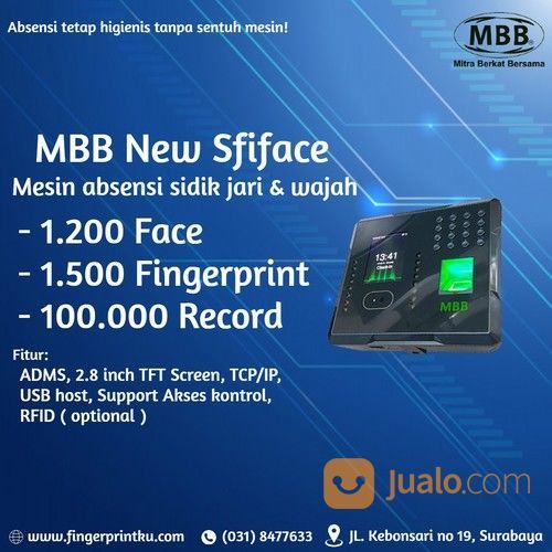 Mesin Absensi Fingerprint Dan Wajah Paling Laris MBB New SFiface di Kota Surabaya, Jawa Timur ...