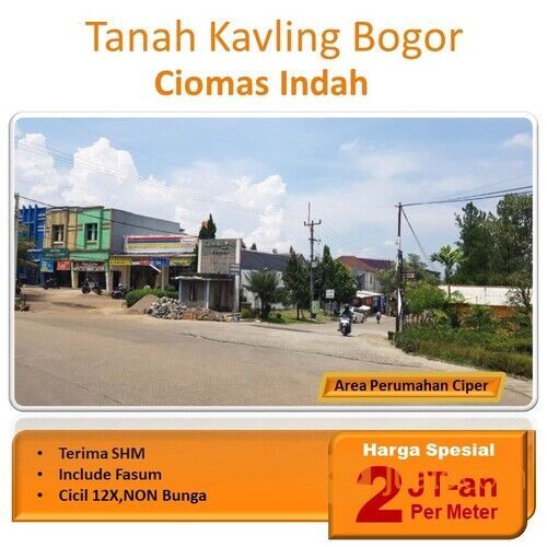 Dalam Perumahan Ciomas Permai, 2Jt-An/M2, Free Batas Pondasi Keliling ...