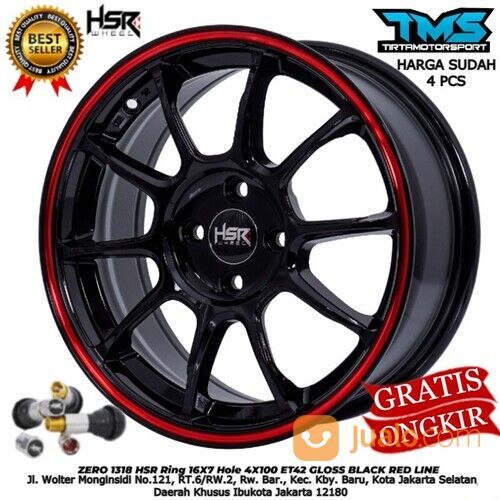Velg Mobil Racing Brio Yaris Jazz Ring 16 Single Pcd 4x100 di Kota ...