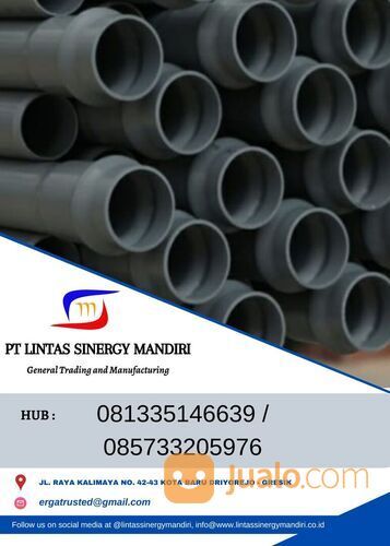 PIPA PVC SNI S 12,5 RRJ RUCIKA 6MTR/BTG READY BERBAGAI UKURAN di Kota ...
