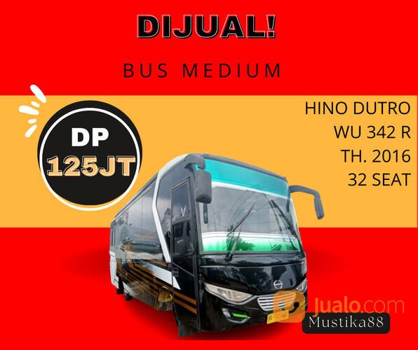 BUS MEDIUM HINO WU 342 R TAHUN 2016 32 SEAT di Kota Surakarta, Jawa ...