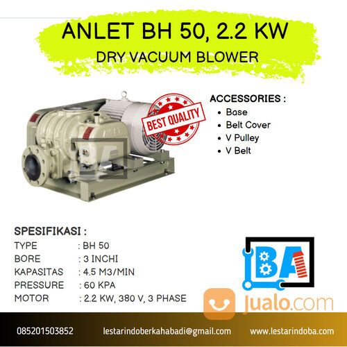 ANLET Dry Vacuum Blower BH 50 Di Surabaya di Kota Surabaya, Jawa Timur ...