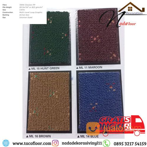 karpet roll lantai brand milano tebal 8 mm karpet hotel di Kota Jakarta ...