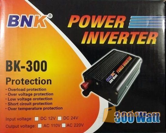 BNK BK-300 Power Inverter 300W Pengubah Tegangan Listrik 12VDC 220VAC di Kab. Bekasi, Jawa Barat ...