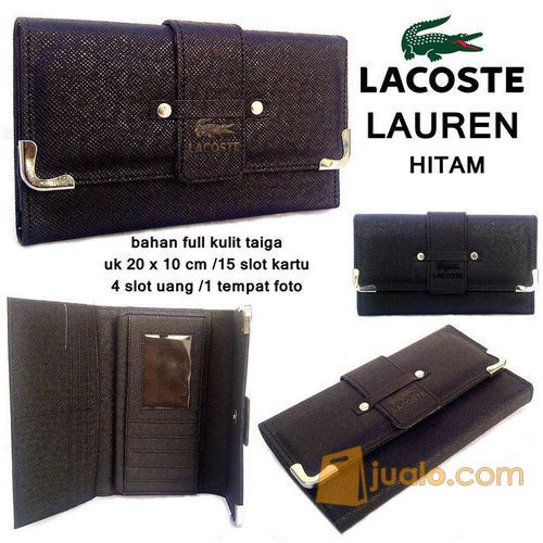 DOMPET WANITA MURAH LACOSTE LAUREN FULL KULIT SERAT KW SUPER HARGA ...